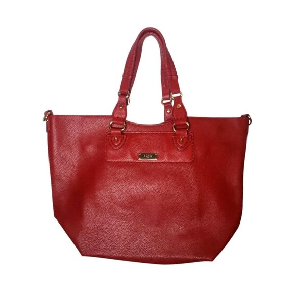 BCBGMaxAzria | Bags | Bcbg Pebbled Faux Leather Top Handle Tote Handbag ...
